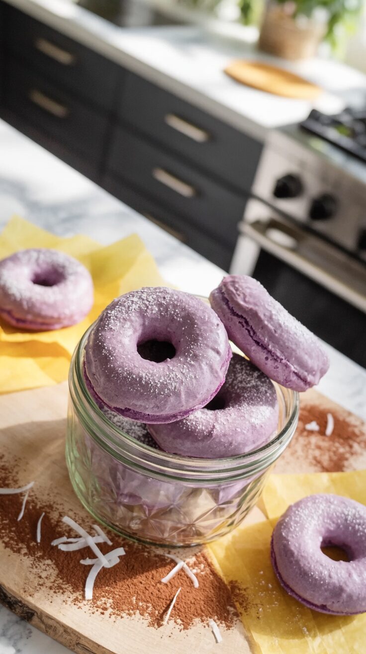 Ube Donuts - What A Treat • HomeFoodBlog