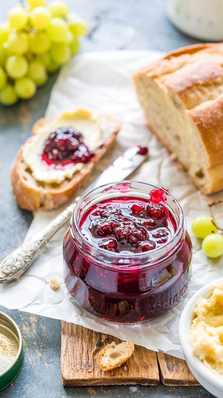Homemade Grape Jam Recipe • HomeFoodBlog