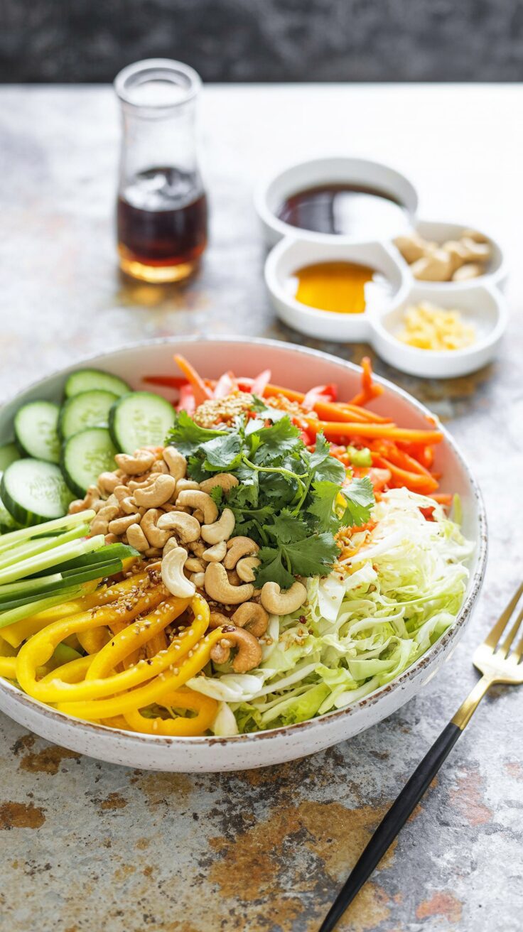 Deconstructed Spring Roll Salad Recipe • HomeFoodBlog